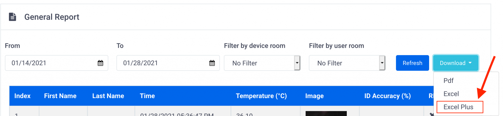 Touchless Questionnaire Pad – FaceGraph Knowledgebase